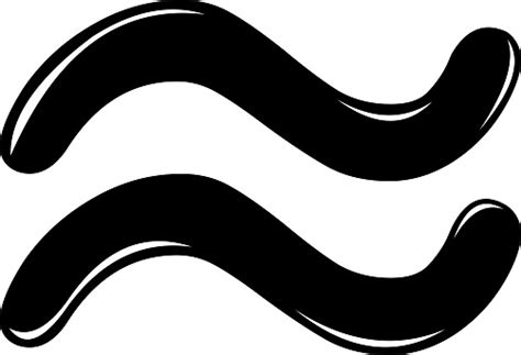 Black And White Approximate Equality To Math Sign Stock Illustration