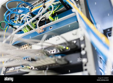 Core Switch Technology In Network Room Place Stock Photo Alamy
