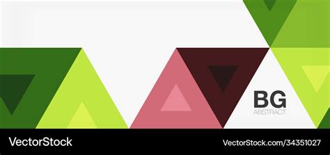 Mosaic Triangle Pattern Abstract Background Vector Image