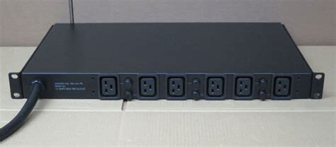 apc ap7526 rack mounted pdu 1u 6x 10a 16a c19 output 1x 32a input 3ph