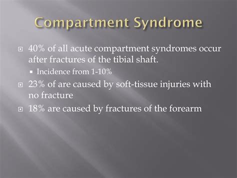 Ppt Compartment Syndrome Powerpoint Presentation Free Download Id