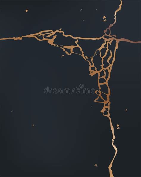 Kintsugi Cracks Pattern Stock Illustrations 594 Kintsugi Cracks