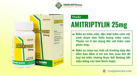 Thuốc Amitriptylin 25mg Danapha điều Trị Trầm Cảm 100 Viên