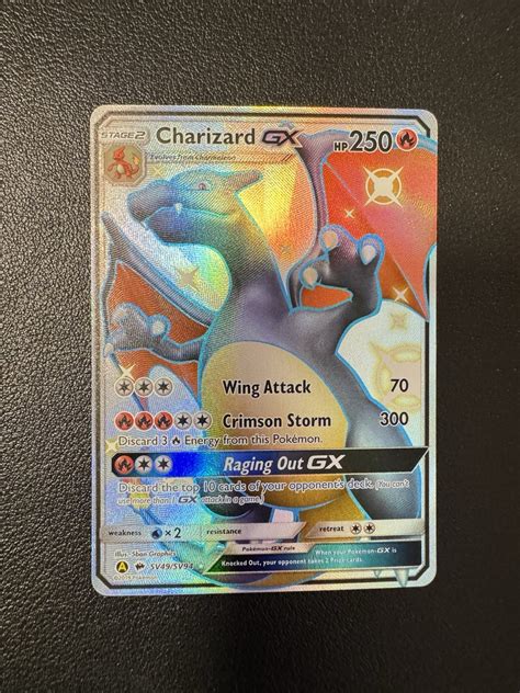 Charizard Gx Sv49 Hidden Fates Shiny Vault Price Guide