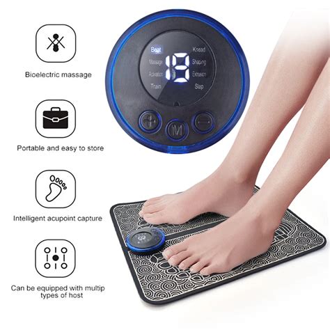 Wholesale Portable Folding Ems Foot Massage Pad Relax Usb Remote