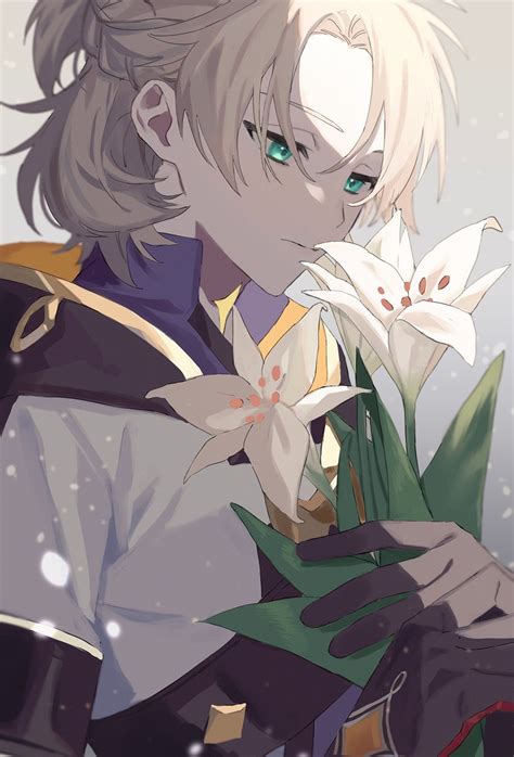 Albedo Genshin Impact Drawn By Poipoifu Danbooru