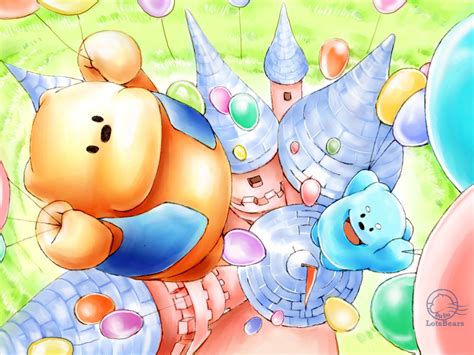 Bubu Bear Cartoon Illustration Wallpaper Preview