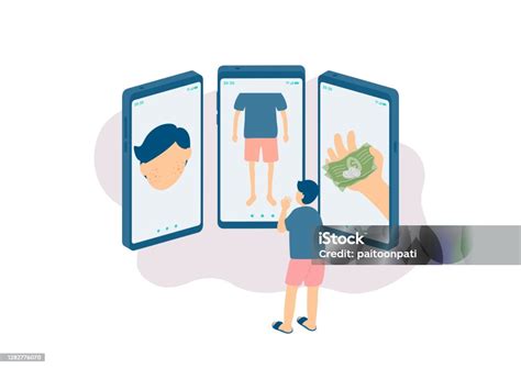 집에서 사회적 불변의 숙박 미니어처 작은 사람들이 온라인 사이버 괴롭힘 스마트 폰 소셜 미디어 개념 포스터 또는 흰색 배경에 소셜 배너 일러스트 복사 공간 벡터 격리에 대한