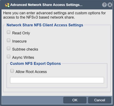 Network Share Access Settings Osnexus Online Documentation Site