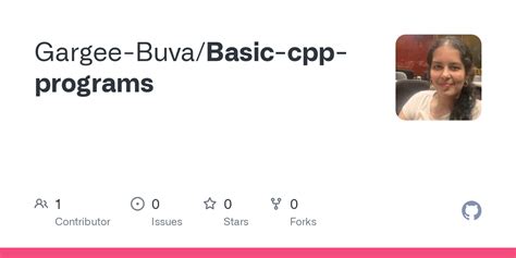 Github Gargee Buvabasic Cpp Programs