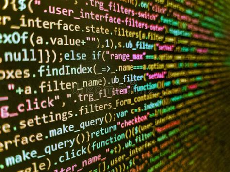 Script On Computer With Source Code Software Development Computer