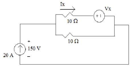 Solved In The Following Circuit Find The Value Of The Chegg Com