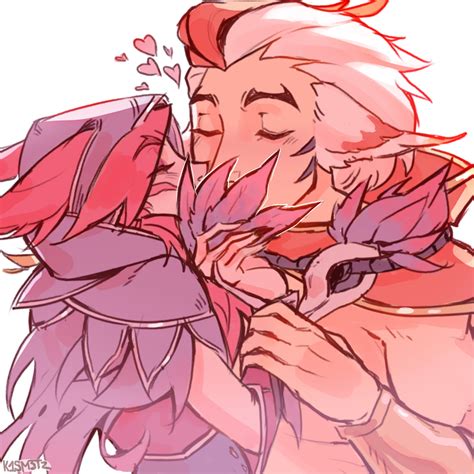 Xayah And Rakan League Of Legends Drawn By Kisume To Danbooru