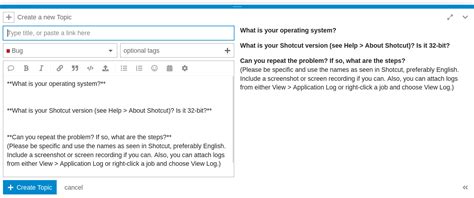 Rich Text Position Not Accurate Bug Shotcut Forum