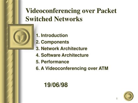 ppt videoconferencing over packet switched networks powerpoint