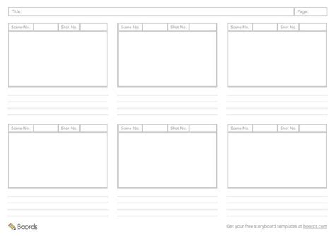 Editable Storyboard Template