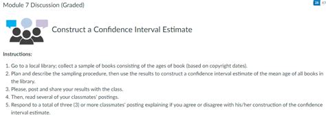 solved module 7 discussion graded construct a confidence