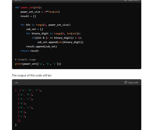 How I Created A Power Set In Python Elior Oz Posted On The Topic Linkedin