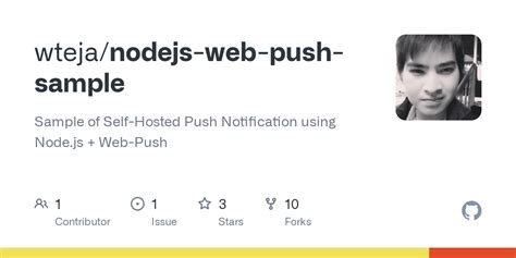 Github Wtejanodejs Web Push Sample Sample Of Self Hosted Push