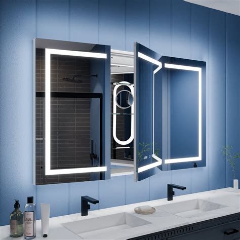 Illusion B 72 X 36 Led Lighted Inset Mirrored Medicine Cabinet With