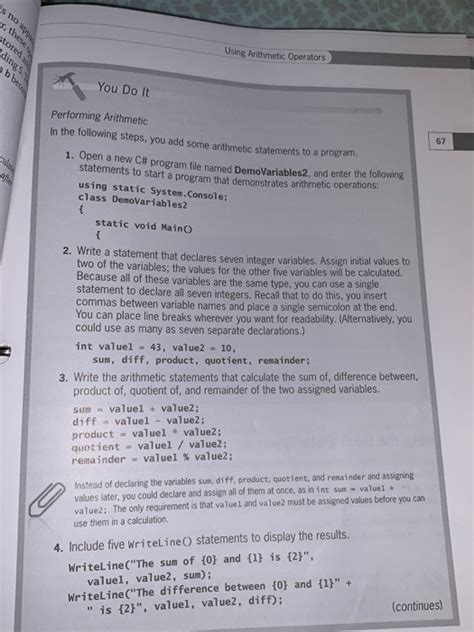 Solved Demovariables2 Pages 67 68 In The 2 5a Using