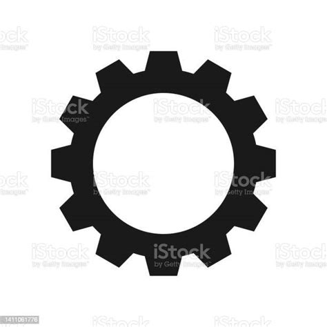 기어 설정 흰색 배경에 고립 된 검은 색 기어 메커니즘과 톱니 바퀴 진행 또는 건설 개념 맞물리는 톱니바퀴 벡터 일러스트 레이