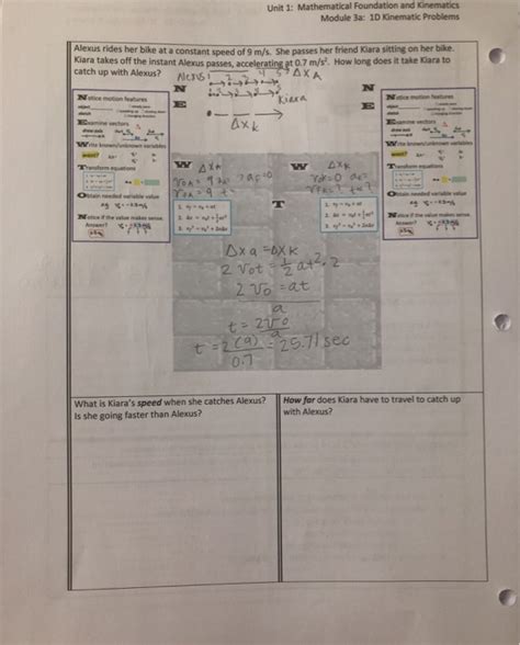 solved unit 1 mathematical foundation and kinematics module