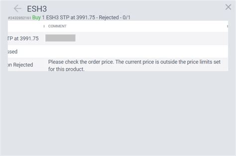 how can i see why my order was rejected