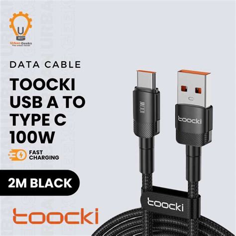Jual Toocki TXCT HY01 Kabel USB A To Type C 100W 6A Cable Fast Charging Ukuran 2 Meter Di