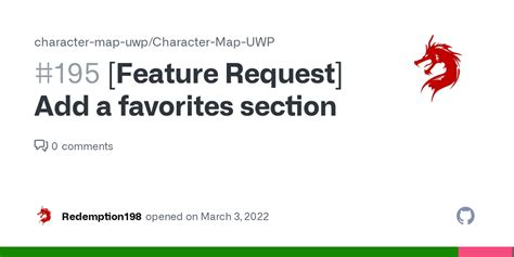 Feature Request Add A Favorites Section · Issue 195 · Character Map