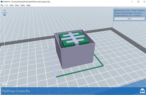 what is the wall function in the 3d slicing software flashforge