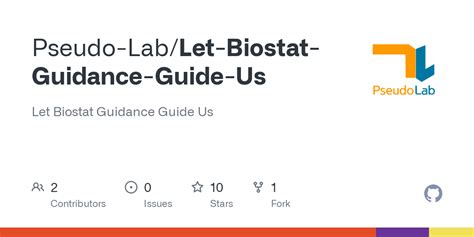 Github Pseudo Lablet Biostat Guidance Guide Us Let Biostat Guidance