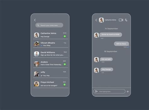 Chat App Glassmorphism Ui Dailyui 013 By Vishnu Arunachalam On Dribbble