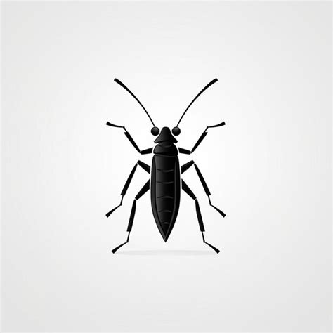 Sleek And Polished Black Cricket Icon For Strength And Determination Premium AI Generated Image