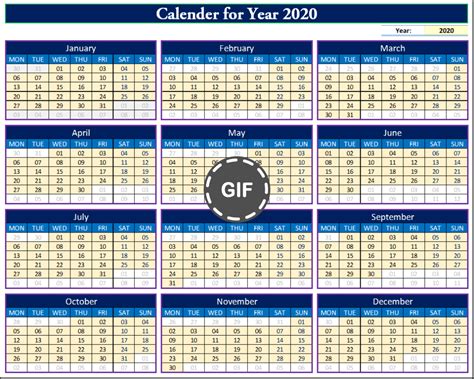 How To Make Fully Dynamic Calendar For 2020 In Excel Thedatalabs