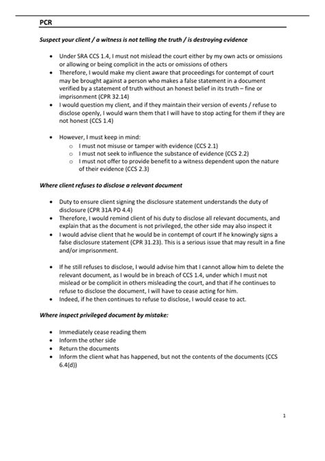 Summary Lpc Notes Civil Litigation Pcr 2023 Law Notes Bpp University