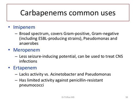 Merrem Carbapenem For Severe Infection Antibiotic Drugs