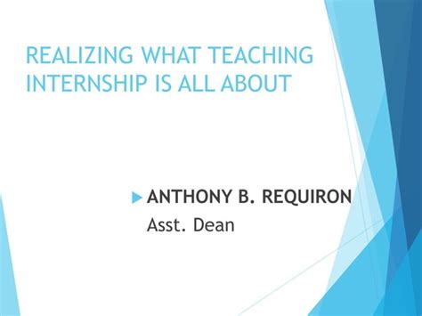 What Is Teaching Internship Learning Task 1 Pptx