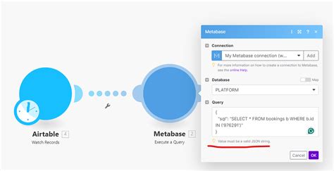 Query In Valid Json Format Metabase Discussion