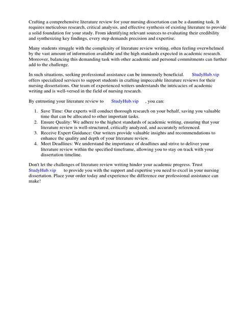 Literature Review Dissertation Nursing Pdf Nursing Systematic Review