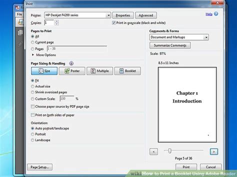 How To Print A Booklet Using Adobe Reader 5 Steps With Pictures How To Print A Booklet Using Adobe Reader 5 Steps With Pictures