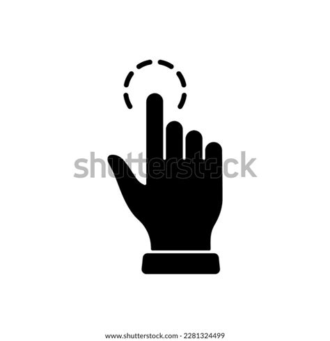 Touch Gesture Hand Cursor Computer Mouse Stock Vector Royalty Free Shutterstock