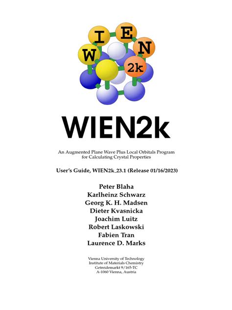 users guide pdf electronic band structure atomic physics