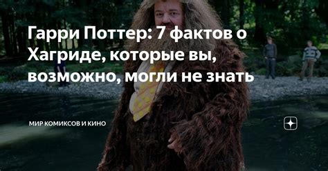 Гарри Поттер 7 фактов о Хагриде которые вы возможно могли не знать Мир комиксов и кино Дзен