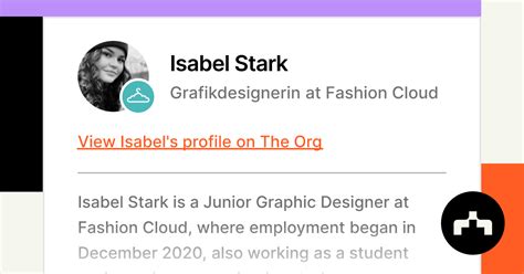 Isabel Stark Grafikdesignerin At Fashion Cloud The Org