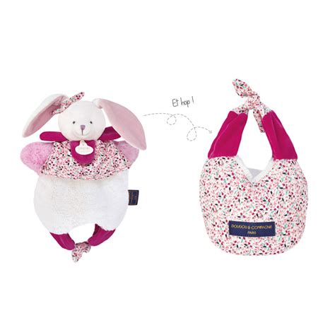 Reversible Rabbit Doudou 30cm Doudou Playwell Canada Toy Distributor