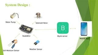 Smart Irrigation Agriculture Iot Device Project Pptx