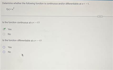 solved determine whether the following function is