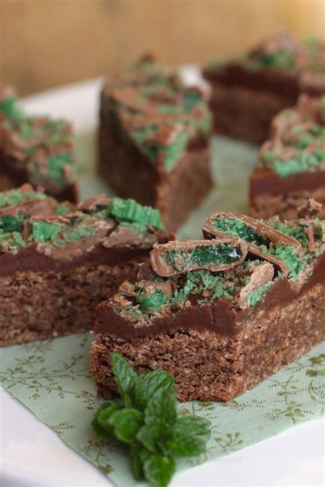 Chocolate Peppermint Crisp Slice