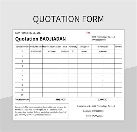 Logistics Quotation Excel Template And Google Sheets File For Free Download Slidesdocs